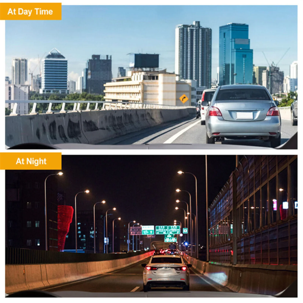 Car Dual Lens Dash Cam HD 1080P Front/Rear/Inside Video Recorder Camera ...